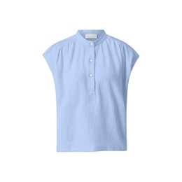 Richroyal Damen RICHROYAL Blusenshirt Mit Raffungen blau L