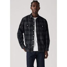 Levi's LEVI'S Langarmhemd »JACKSON WORKER« HUXLEY PLAID JET BLA L - L L L Hemd in Cord Optik von Levi's