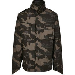 Langmantel Brandit "Brandit Herren M-65 Field Jacket", Herren, Gr. XL, grün (schwarzcamo), 80% Polyester, 20% Baumwolle, Mäntel