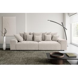 Big-Sofa WERK2, B:290cm H:78cm T:132cmbeige, 100% Polyester, Sofas, "Maxi B, Breite 290 cm", Maximaler Kuschelkomfort: XXL-Sofa mit 78 cm Sitztiefe &