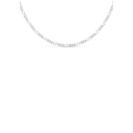 Kette ohne Anh&auml;nger Firetti "Schmuck Geschenk Silber 925 Halsschmuck Halskette Figarokette" Gr. 55, silber (silberfarben), Halsketten, Damen, 55, Silber 925 (Sterlingsilber), B: 3,4mm, Made in Germany, B:3,4mm