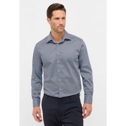 Langarmhemd Eterna "MODERN FIT", Herren, Gr. 38, Normalgr&ouml;&szlig;en, navy, Twill, 100% Baumwolle, tailliert, Manschette, Hemden, NON IRON (b&uuml;gelfrei)