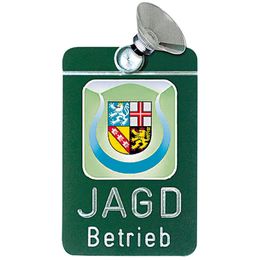 Dr. Gm&uuml;nder Autoschild Jagdbetrieb Saarland