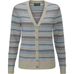 Alan Paine Cardigan Fair Isle Porridge/Blue (Gr&ouml;&szlig;e: 42)