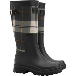 Barbour Gummistiefel Dena Black/Ancient Tartan (Größe: 4)
