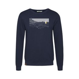 Greenbomb Sweatshirt 'Nature Cliffsail' male Blue size S