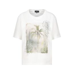 monari T-Shirt Damen Größe XS grau / hellgrün / weiß