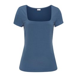 Lascana Damen T-Shirt, rauchblau, Gr&ouml;&szlig;e 40/42