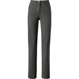 Damen 5-Pocket-Jeans mit Stretch-Anteil khaki, Gr&ouml;&szlig;e 235