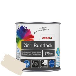 2in1 Buntlack 'Bergkristall' cremewei&szlig; gl&auml;nzend 375 ml