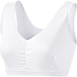 w&auml;schepur w&auml;schepur Damen Bustier mit doppeltem Softbund, 2 St&uuml;ck wei&szlig;, Gr&ouml;&szlig;e 52