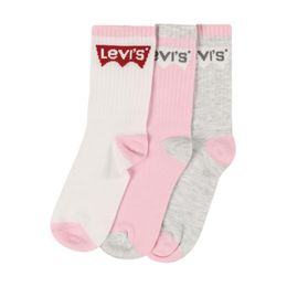 Levi's Levi's Socken M&auml;dchen Gr&ouml;&szlig;e 23.5/27 graumeliert / rosa / karminrot / wei&szlig;