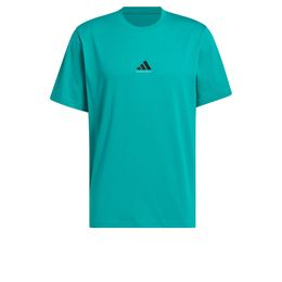 adidas Performance Funktionsshirt 'Basketball Graphic' Herren Gr&ouml;&szlig;e XXXL t&uuml;rkis / schwarz