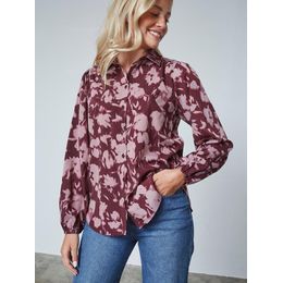Sisters Point Bluse 'EBBEY-SH76' Damen Gr&ouml;&szlig;e S lila / beere