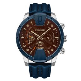 Police Analog Watch 'HUNTLEY' male Brown size One Size