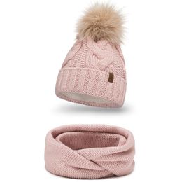 Vivisence Beanie '7014 Set' female Pink size Onesize