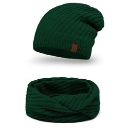 Vivisence Beanie '7017 Set' female Green size Onesize