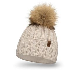 Vivisence Beanie '7019' female Beige size Onesize