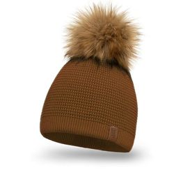 Vivisence Beanie '7041' female Brown size Onesize