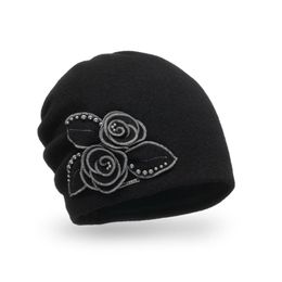 Vivisence Beanie '7068' female Black size Onesize