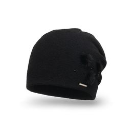 Vivisence Beanie '7091' female Black size Onesize