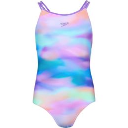Speedo Sportbadeanzug M&auml;dchen Gr&ouml;&szlig;e 128 blau / azur / hellgr&uuml;n / purpur