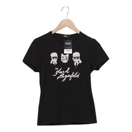K by KARL LAGERFELD Karl Lagerfeld T-Shirt Damen Gr&ouml;&szlig;e S Second Hand schwarz