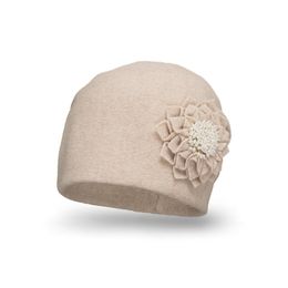 Vivisence Beanie '7052' female Beige size Onesize