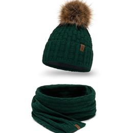 Vivisence Beanie '7015 Set' female Green size Onesize