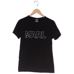 K by KARL LAGERFELD Karl Lagerfeld T-Shirt Damen Gr&ouml;&szlig;e S Second Hand schwarz