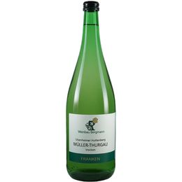 Weinbau Bergmann M&uuml;ller Thurgau 1,0 L M&uuml;ller-Thurgau / Rivaner 2024 Trocken - Ulsenheimer Huttenberg Franken &ndash; Wei&szlig;wein Qualit&auml;tswein