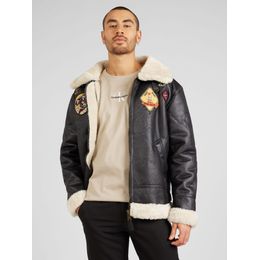 Alpha Industries Jacke 'Custom' Herren Gr&ouml;&szlig;e L beige / gelb / orange / schwarz