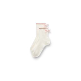 CALZEDONIA Socken M&auml;dchen Gr&ouml;&szlig;e 25/28 hellpink / wei&szlig;