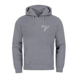 Neverless Sweatshirt 'Origami Vogel' male Grey size XL