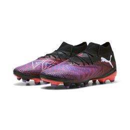 Fußballschuh Puma "FUTURE 8 PRO FG/AG Fußballschuhe Damen", Gr. 37, weiß (schwarz, weiß glowing rot), Obermaterial: Synthetik, Textil; Futter: Synthetik, Textil; Innensohle: Textil; Laufsohle: Synthetik, Schuhe