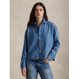Polo Ralph Lauren Bluse Damen Gr&ouml;&szlig;e XXS blue denim