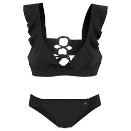 JETTE Bikini Damen Gr&ouml;&szlig;e S/M schwarz