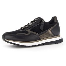 Gabor Sneaker Damen Größe 42 oliv / schwarz