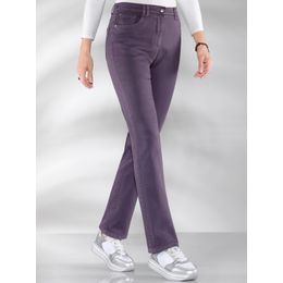 WITT Damen Stretch-Hose mit Nieten an den Taschen, lavendel, Größe 27