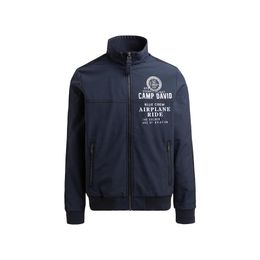 CAMP DAVID &Uuml;bergangsjacke Herren Gr&ouml;&szlig;e S blau / wei&szlig;