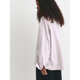Pull&Bear Pull&Bear Bluse 'PACIFIC' Damen Gr&ouml;&szlig;e L mauve / wei&szlig;