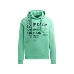 CAMP DAVID Sweatshirt Herren Gr&ouml;&szlig;e XXL mint / schwarz