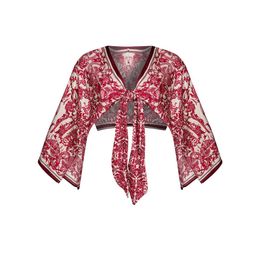 Jioro Kimono 'ASIA BORDEAUX' female Red size S/L