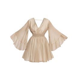 JIORO Cocktailkleid 'ESSENTIALS' Damen Größe 36/38 hellbeige