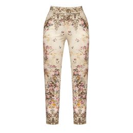 Jioro Pants 'BAROQUE FLOWERS' female Beige size 2XL