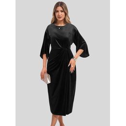 LapaPlus Abendkleid Damen Gr&ouml;&szlig;e 42 schwarz Winterkleid