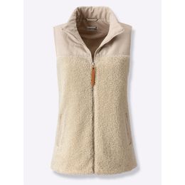 WITT Damen Weste mit Stehkragen, beige, Gr&ouml;&szlig;e 40