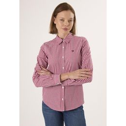 Felix Hardy Bluse Damen Gr&ouml;&szlig;e S bordeaux / wei&szlig;