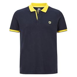 Jan Vanderstorm Poloshirt 'Lavrans' Herren Größe L nachtblau / gelb