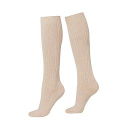CALZEDONIA Knee High Socks female Beige size One Size